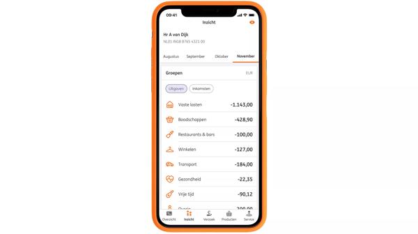 Inzicht: weten waar je geld naartoe gaat - ING